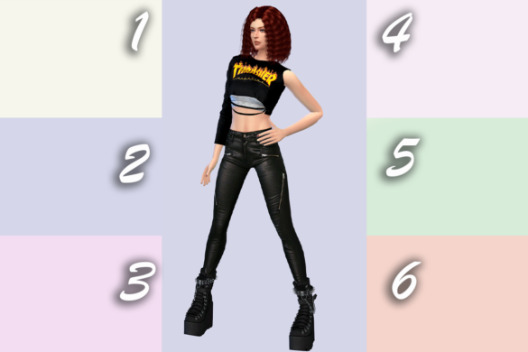 Sims 4 CAS Background Pastel light pink - MiCat Game