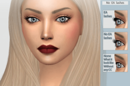 Sims 4 3D MINK LASHES VERSION 3 - MiCat Game
