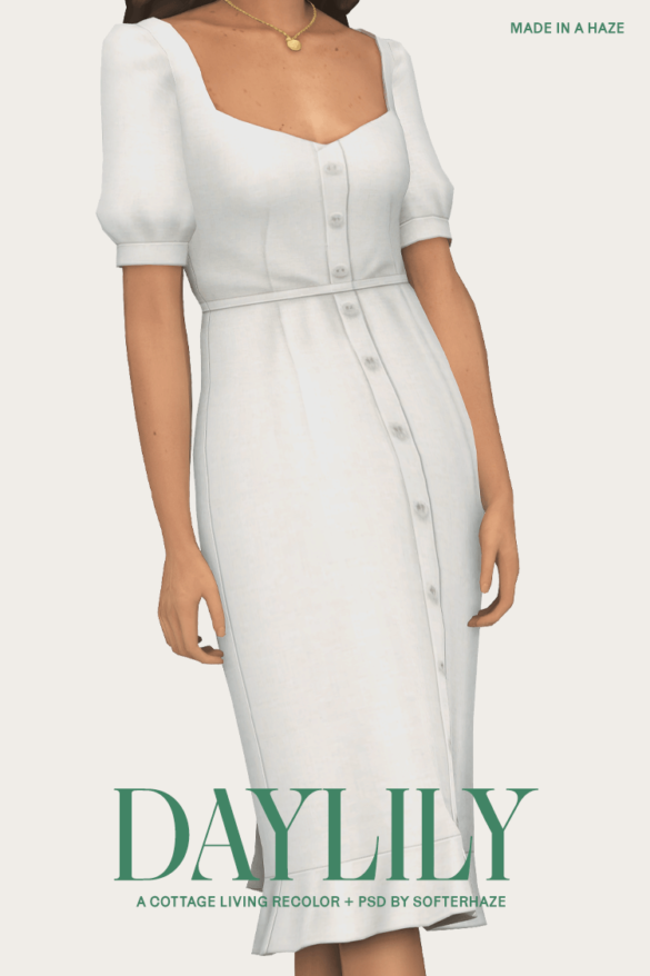 Sims 4 daylily cute little sun dress - MiCat Game