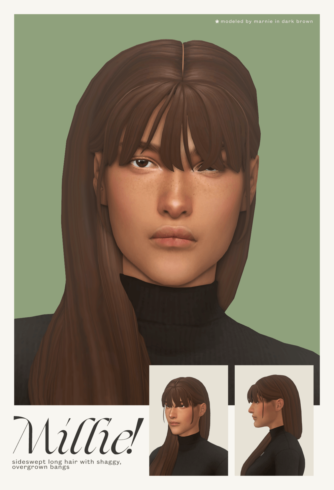Sims 4 gilly & millie Hair - MiCat Game