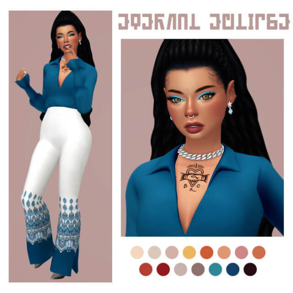 Sims 4 day 1 eternal eclipse by lunar beauty hair - MiCat Game