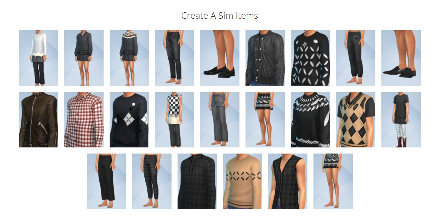 The Sims 4 Modern Menswear Kit - MiCat Game