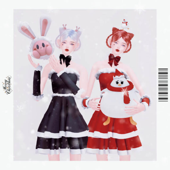 Sims 4 Dress 2 colors Rabbit Kirby Oddy Seagull - MiCat Game