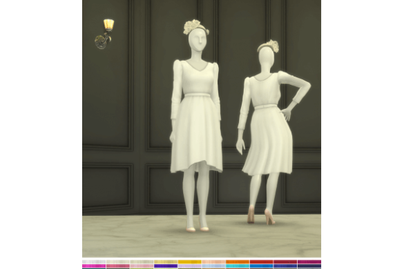 Sims 4 Morticia Gown by MSSIMS - MiCat Game