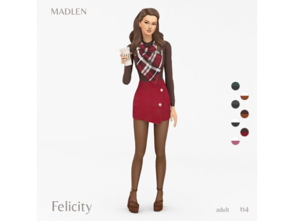 The Sims 4 Felicity Outfit by Madlen - MiCat Game