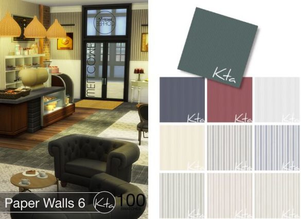 The Sims 4 Paper Walls 6 at Ktasims - MiCat Game