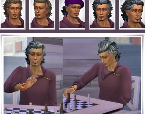 Sims 4 rock hair set alex hair inspired by alex turner - MiCat Game