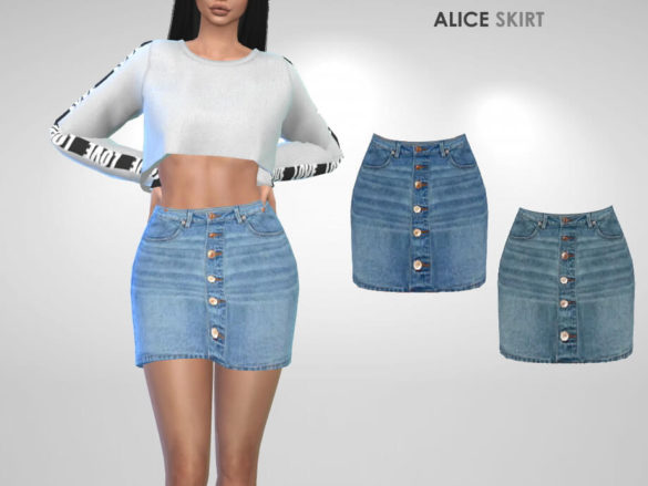 The Sims 4 Alice Skirt by Puresim - MiCat Game