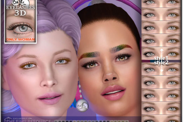 Sims 4 EA Eyelashes Remover Mod - MiCat Game