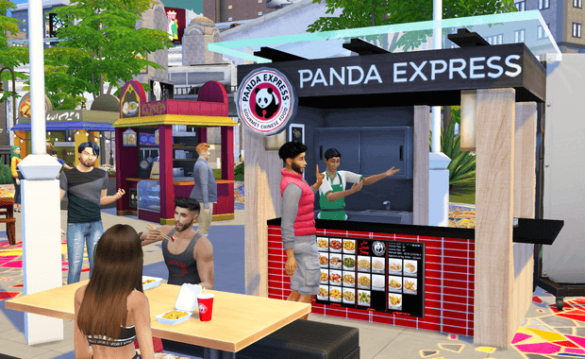 Functional Panda Express Custom Stall Insimnia sims 4 - MiCat Game