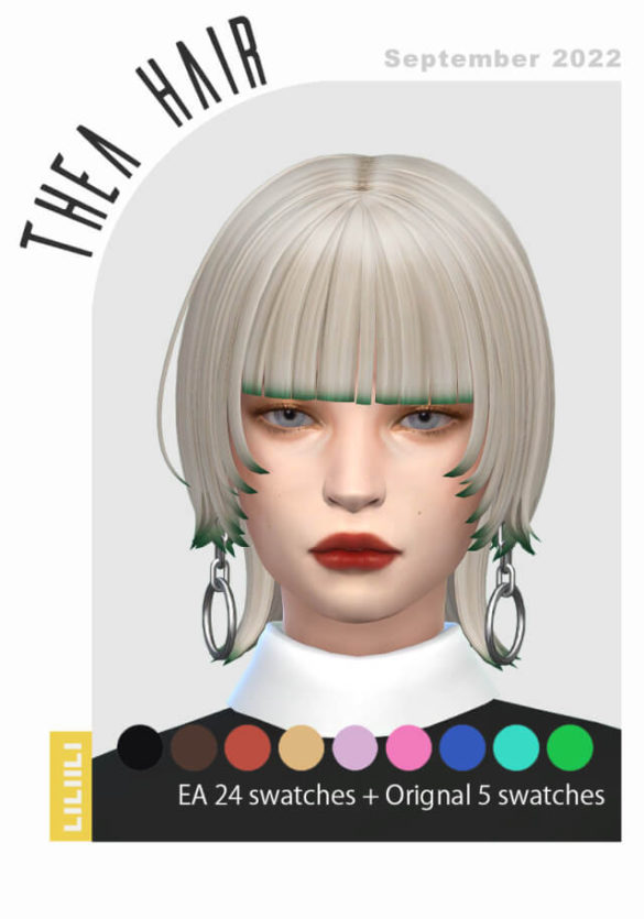 maxis match thea hair Japanese - MiCat Game