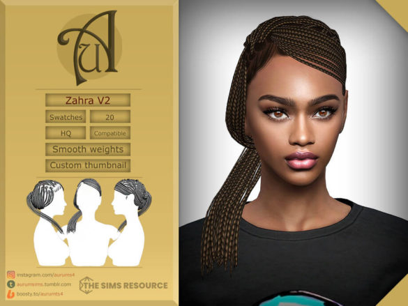 Zahra V2 - Hairstyle - MiCat Game
