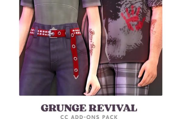 Sims 4 GCSAcc Logo Print Tights - MiCat Game