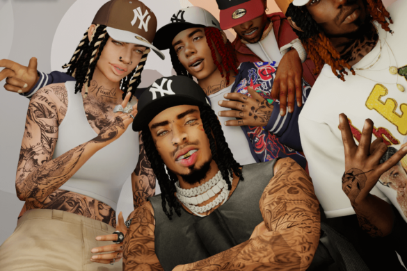 Sims 4 GCSAcc Logo Print Tights - MiCat Game