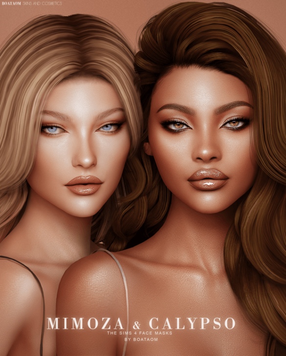 MIMOZA & CALYPSO FACE MASKS AND SKIN OVERLAY - MiCat Game