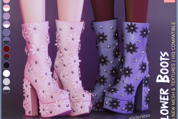 Sims 4 Leather Chelsea Boots 01 - MiCat Game